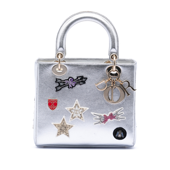 Dior | Bags | Preloved Dior Medium Calfskin Patch Embellished Lady Dior ...